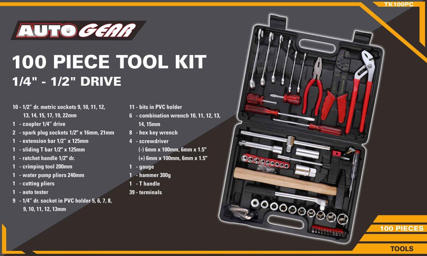 Autogear 100Pc Tool Set – Shopperdeals